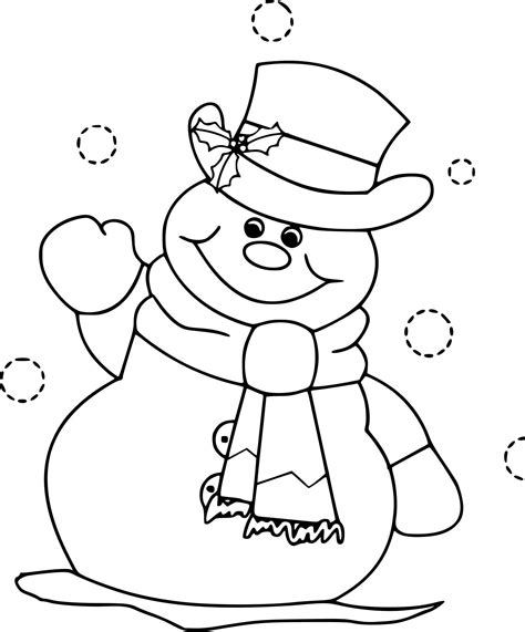 Coloriage Bonhomme De Neige Facile à Imprimer Sur Coloriages info Dessin bonhomme de