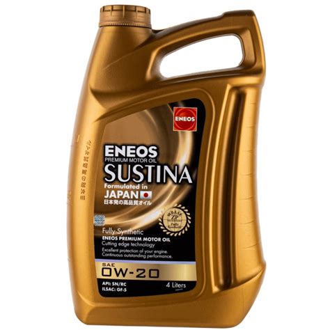 Mühərrik yağı Eneos Sustina 0W-20 A 4L Qiyməti, Kreditlə satışı