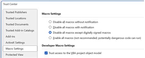 Vba Macros Code Signing