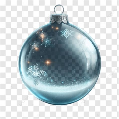 Bola Navideña De Cristal Transparente PNG dibujos Bola Decorativa