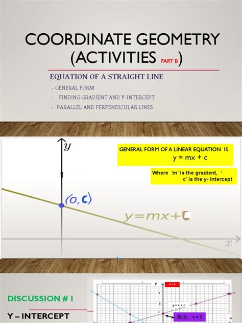 Grade 11 Coordinate Geometry Activites Part B 1 Pdf Line Geometry Equations