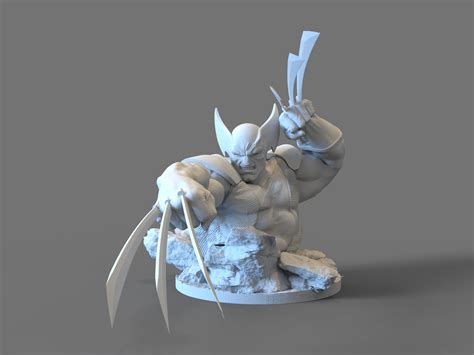 Fichier 3d X2 Lobo Vs Wolverine Dioram Crossover Dc Comics Vs Marvel