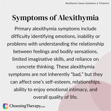 What Is Alexithymia Symptoms And Treatment