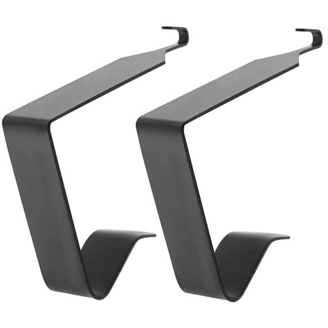 Door Back Hook Metal Mirror Coat Closet Entryway 2 Pcs Multifunction