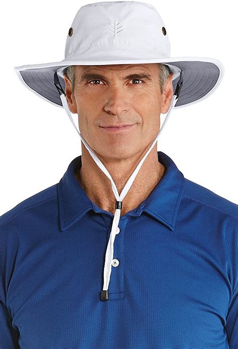 Coolibar Upf 50 Mens Shapeable Wide Brim Hat Sun Protective At