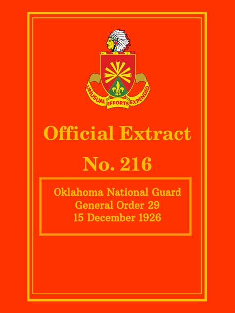 158th Field Artillery Official Extract No 216 Pdf