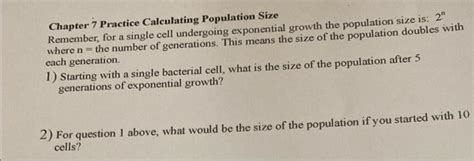 Solved 1 Starting With A Single Bacterial Cell What Is The