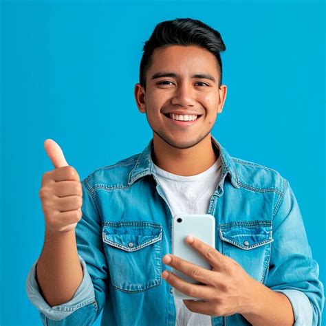 Premium Photo Index Finger Of A Young Man Indicating And Using Smartphone