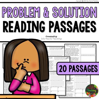 Problem Solution Reading Passages Worksheets Short Stories With Answer Keys