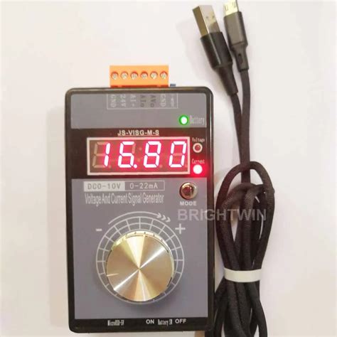 Analog 0 5V 0 10V 4 20mA Signal Generator With Rechargeable Battery
