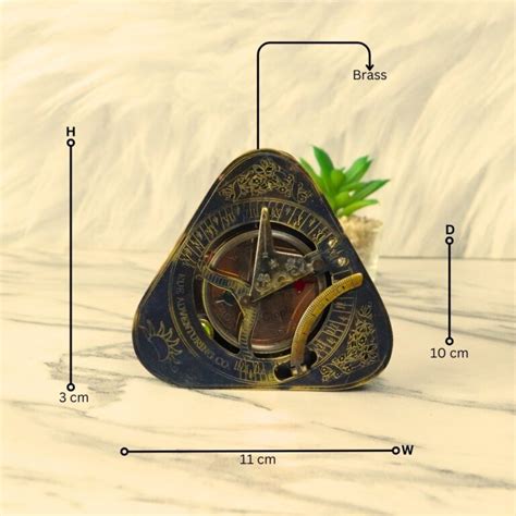 Buy Gilbert And Sons Nautical Solid Brass Antique Compass
