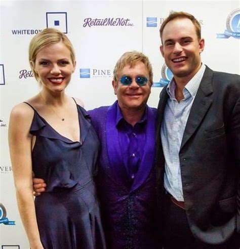 Andy Roddick His Wife Brooklyn Decker And Elton John At