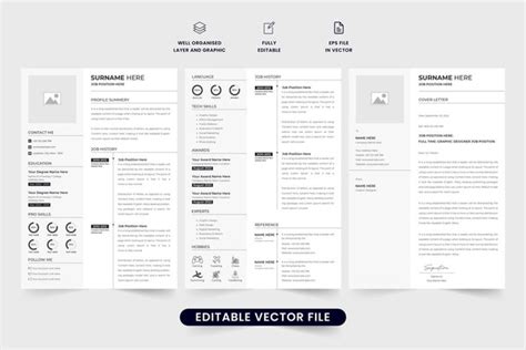 Professional Cv Free Stock Vectors