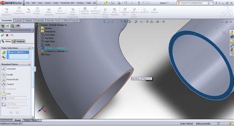Mate References In Solidworks How Mate A Tube To Elbow Grabcad Tutorials