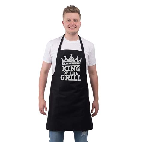 Bbq Apron Funny Grill Aprons For Men King Of The Grill Menâ€™s Grilling