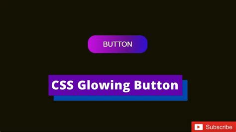 Css Glowing Button Animation Effect Using Html Css Web Design