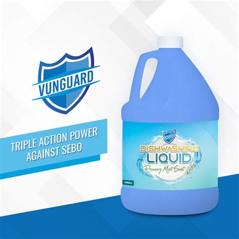 Vunguard Dishwashing Liquid Rosemary Mint Scent 1 Gallon Shopee