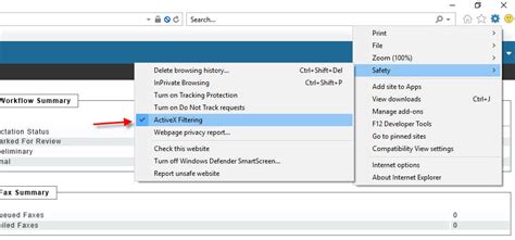 how to fix internet explorer 11 blocking activex components