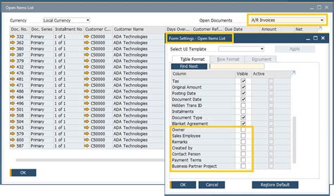Open Items List Opens Up To You Sap Community