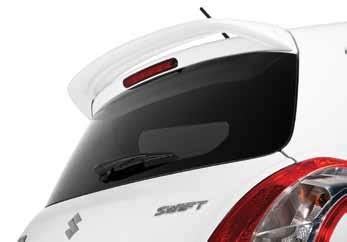 Suzuki Swift Rear Upper Spoiler Sports Style Superior White 2010 2017