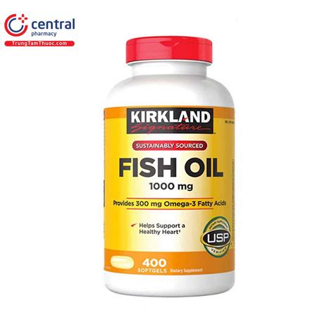 ChÍnh HÃng Thuốc Fish Oil 1000mg Kirkland Signature