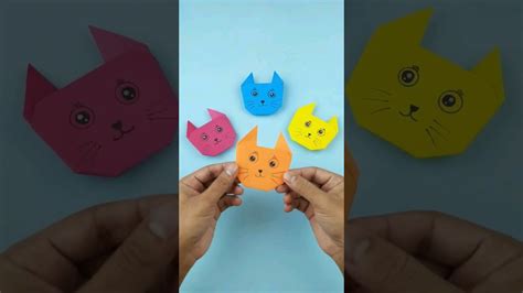 Easy Origami Cat Face How To Make An Easy Origami Cat Face Origami