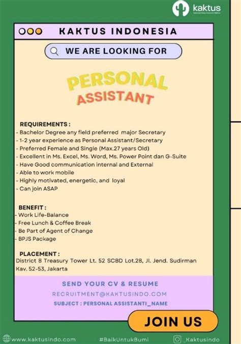 5 Lowongan Kerja Personal Assistant Terbaru 2022