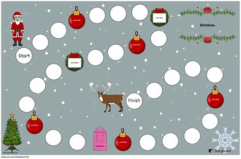 Board Game Christmas Edition Storyboard By Templates
