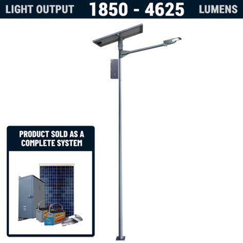 Sl12 Solar Powered Parking Lot Light System With Pole