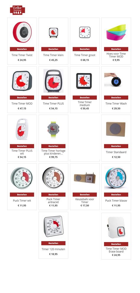Time Timer Original Klein Middel Groot Max Pocket Vaph