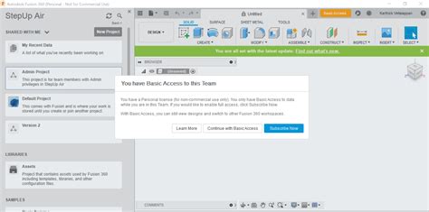 Solved Basic Access In Startup License Autodesk Community