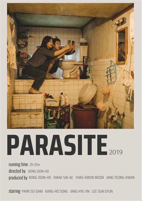 Parasite Movie Polaroid Minimalist Movie Posters Horror Korean Drama