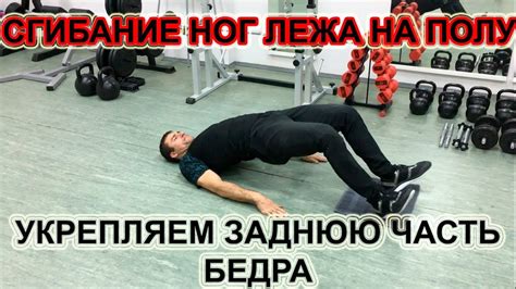 Сгибание ног лежа на полу. Упражнения для задней поверхности бедра в ...