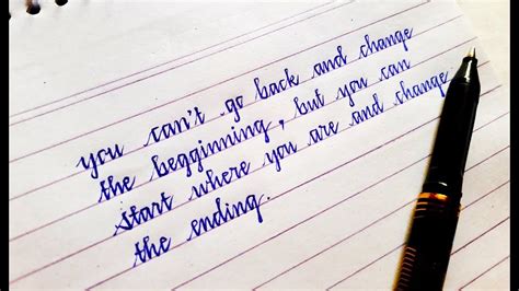 Beautiful Sharp Edge Cursive Handwriting Practice Stylish Writer