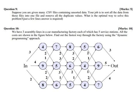 solved question 9 marks 51 suppose you are given many csv