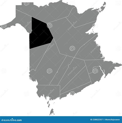 Mappa Locativa Della Contea Di Victoria Illustrazione Vettoriale