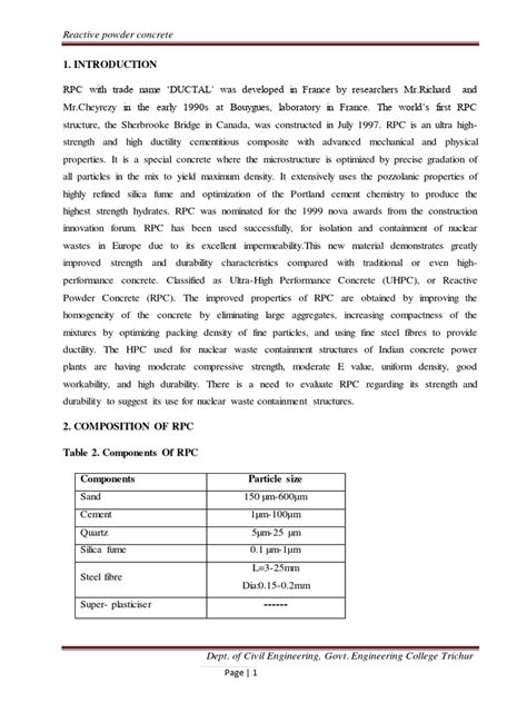 Reactive Powder Concrete Download Free Pdf Concrete Silicon Dioxide