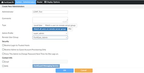 Technical Tip Configuring Ldap System Administrat Fortinet Community