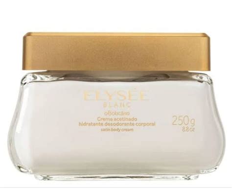 Creme Acetinado hidratante desodorante Elysée 250ml O Boticário o