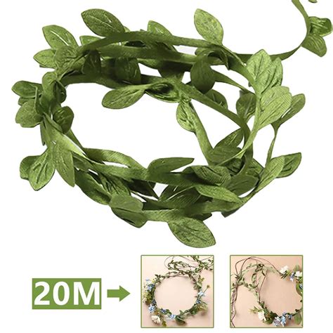Лист 20 м лот шелковые искусственные листья цветок для дома вечерние свадебные украшения