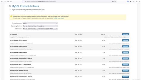 Centos 76使用mysql 8031 1el7x8664rpm Bundletar安装mysql 80mysql