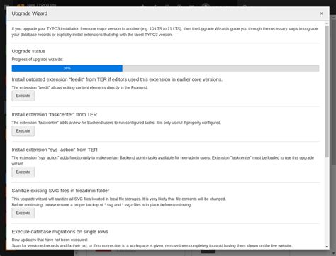 upgrade table and field definitions — typo3 explained main documentation