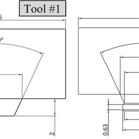 Tool Geometries Used In The Experimental Fsw Tests A Truncated Conical