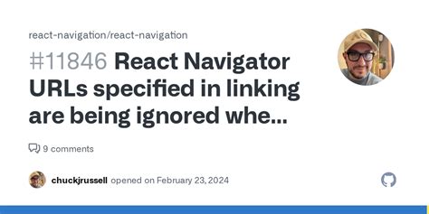 React Navigator Urls Specified In Linking Are Being Ignored When