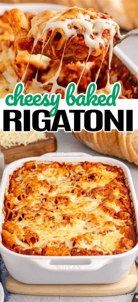 Cheesy Baked Rigatoni Recipe