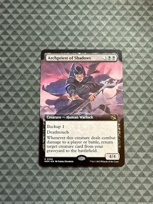 Mtg Archpriest Of Shadows 0356 Extended Art Rare March Of The Machine