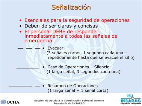 Ppt Insarag Sistema Internacional De Se Alizaci N Usar Powerpoint Presentation Id