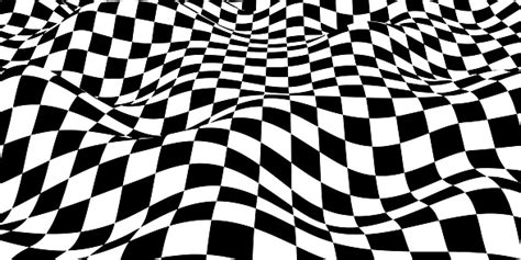 미래식 체크 무늬파 움직이는 사각형이 있는 추상 벡터 웨이브입니다 체스 보드 배경 도마 요리 도구에 대한 스톡 벡터 아트 및