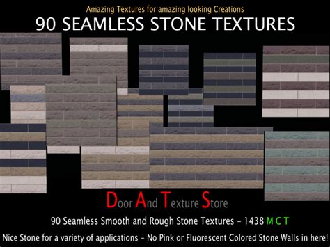 Second Life Marketplace 77l Super Sale Dats 90 Full Perm Tiled Stone Textures Seamless