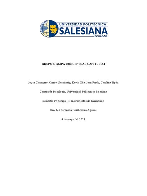 Grupo 3 Mapas Conceptuales Pdf Validez Estadísticas Medición
